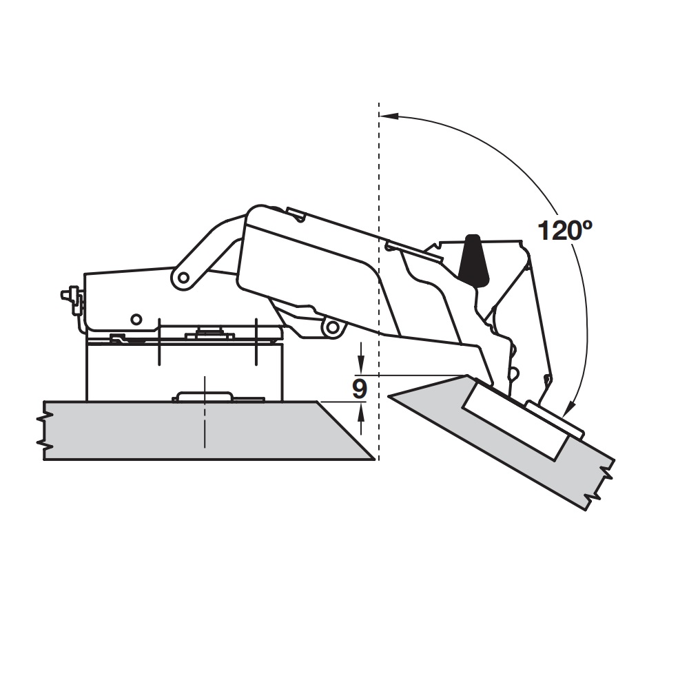 Opening Angle Restraint for use with Grass Tiomos Hinges - solmer.co.uk